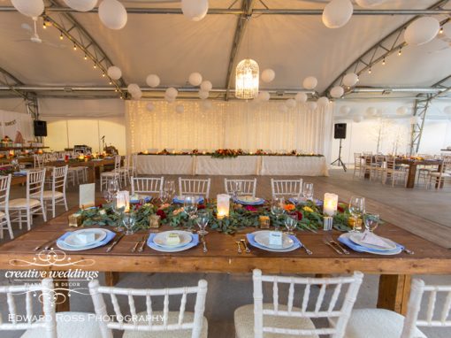 Real Wedding: Jordanna and Ian’s Fall Tented Wedding At Rocking R Guest ...